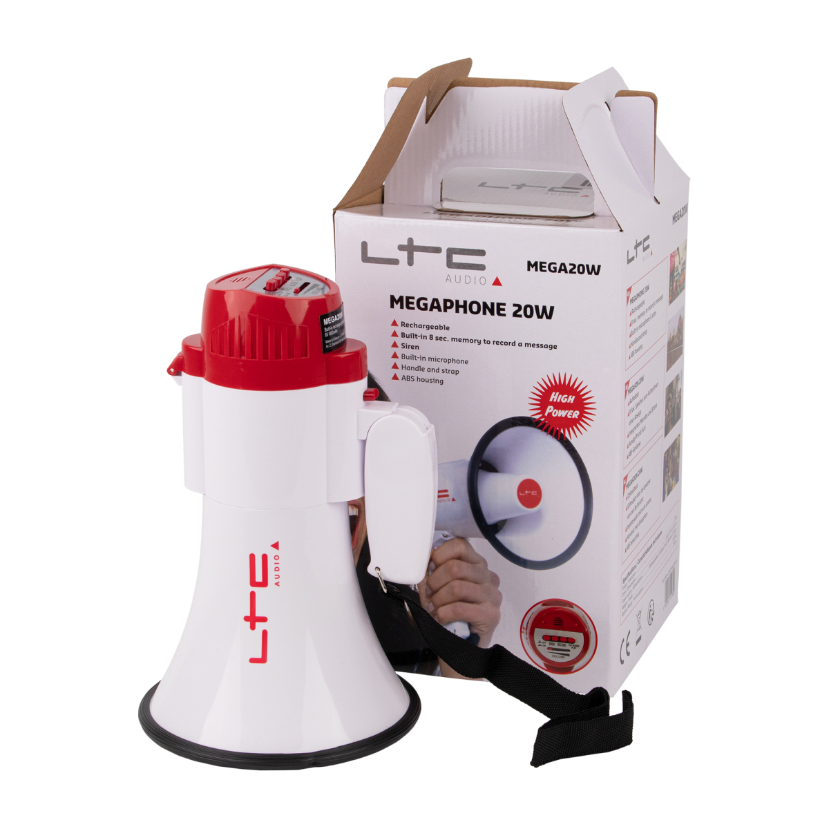 MEGAPHONE WITH HORN - DIVE084 - Topgim - Desporto & Fitness